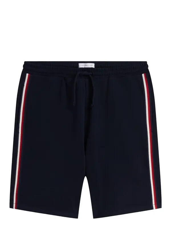 Tommy Hilfiger Stripe Sweat Shorts - Blue