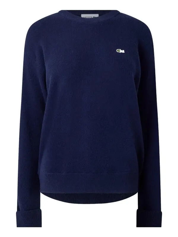 Lacoste Tricot Crew-neck Jumper - Blue