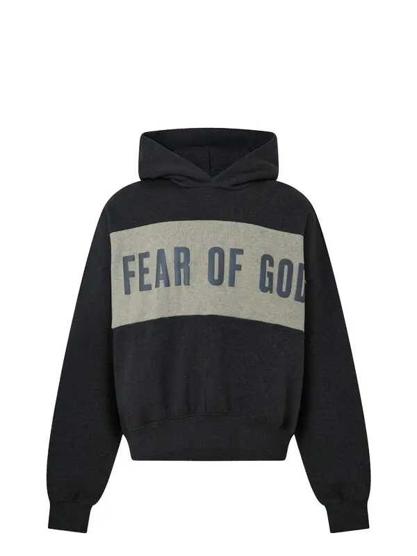 Fear Of God Colorblock Hooded Sweatshirt - Black