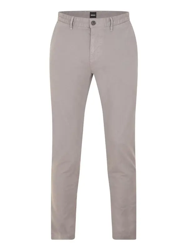 Hugo Boss Twill Chino Trousers - Grey