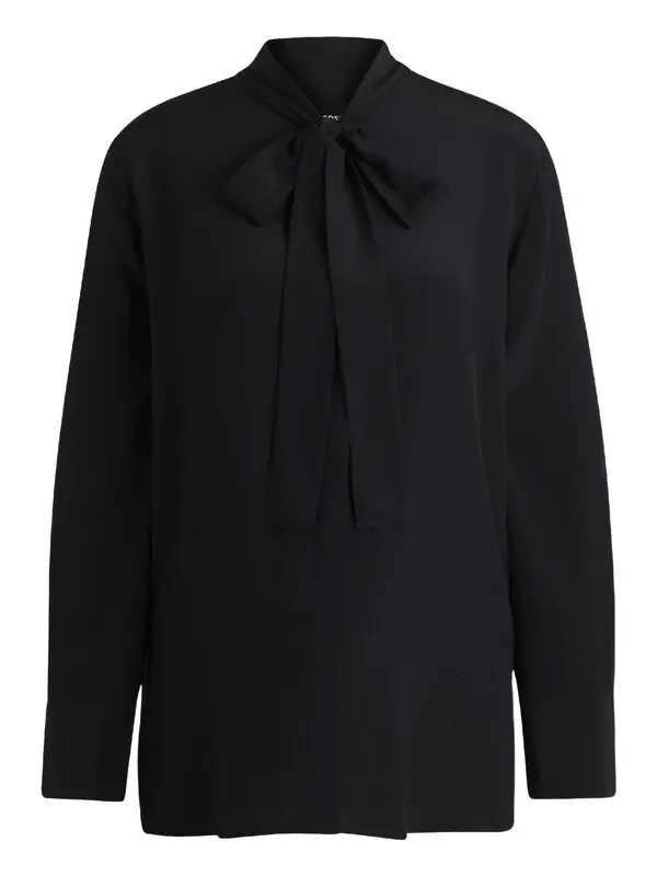 Hugo Boss Bow Detail Blouse - Black
