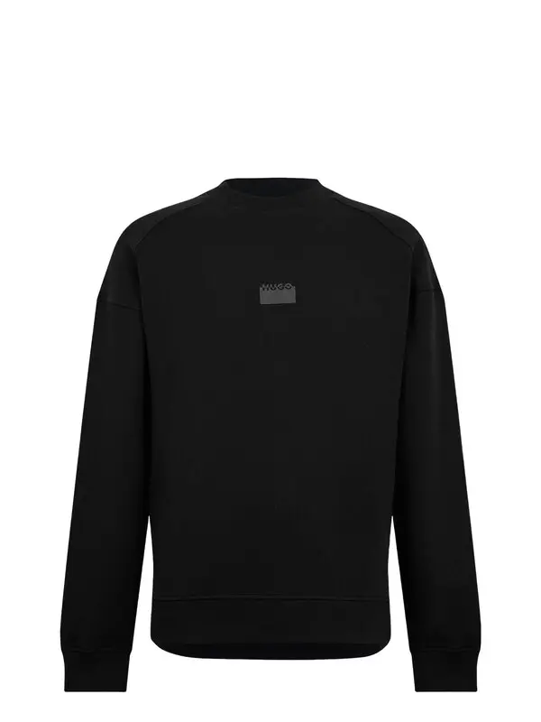 Hugo Boss Solid Color Sweatshirt - Black