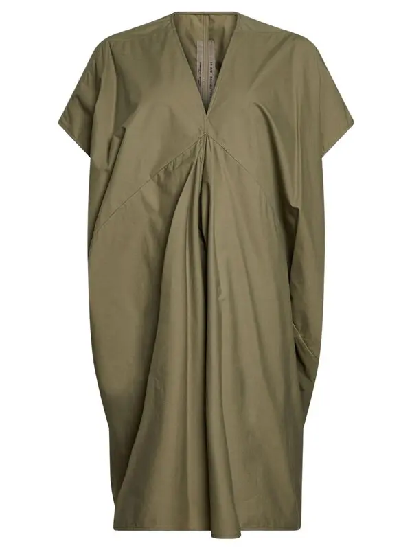 Rick Owens V-neck Short Sleeve Dress - Green