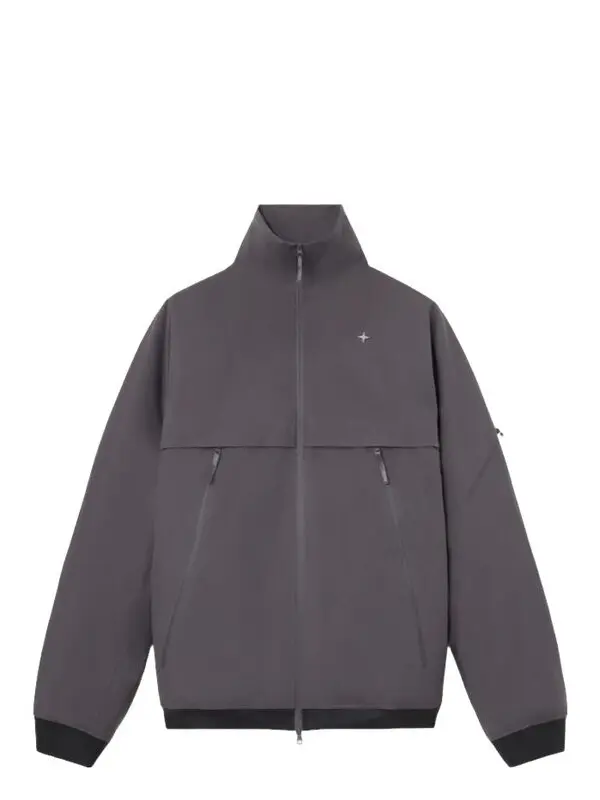 Stone Island Waterproof Windproof Padded Jacket With Stand Collar - Storm Grey