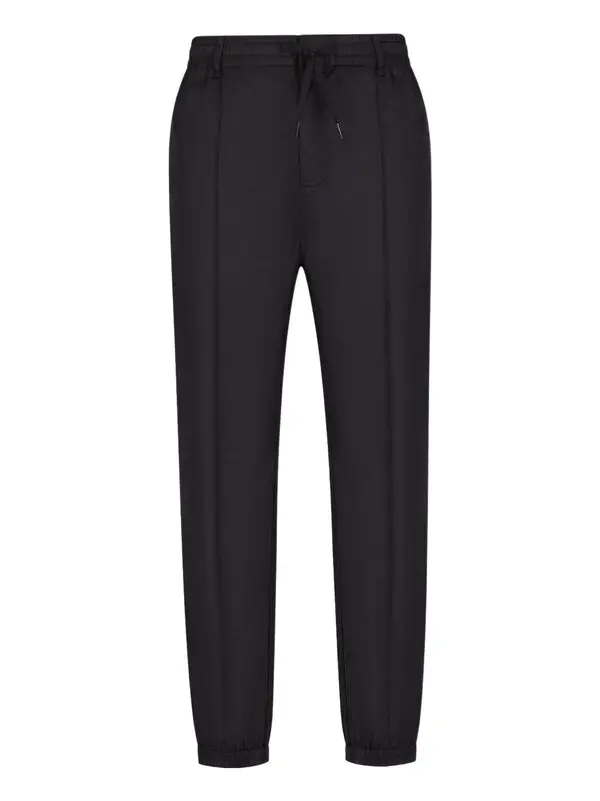 Emporio Armani Solid Color Trousers - Black