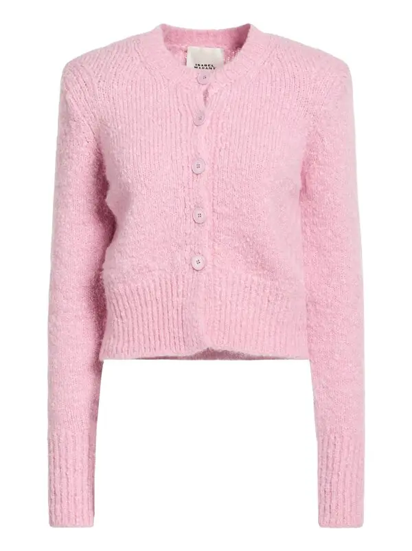 Isabel Marant Étoile Mid-length Knit Sweater With Shoulder Pads - Pink