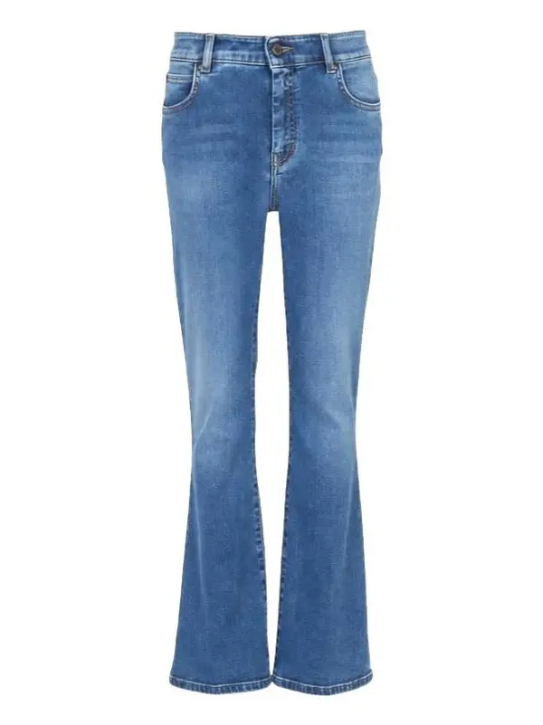 Max Mara Faded Flared-leg Jeans - Blue