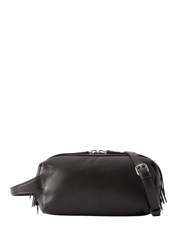 LEMAIRE Care Small Leather Shoulder Bag - Brown