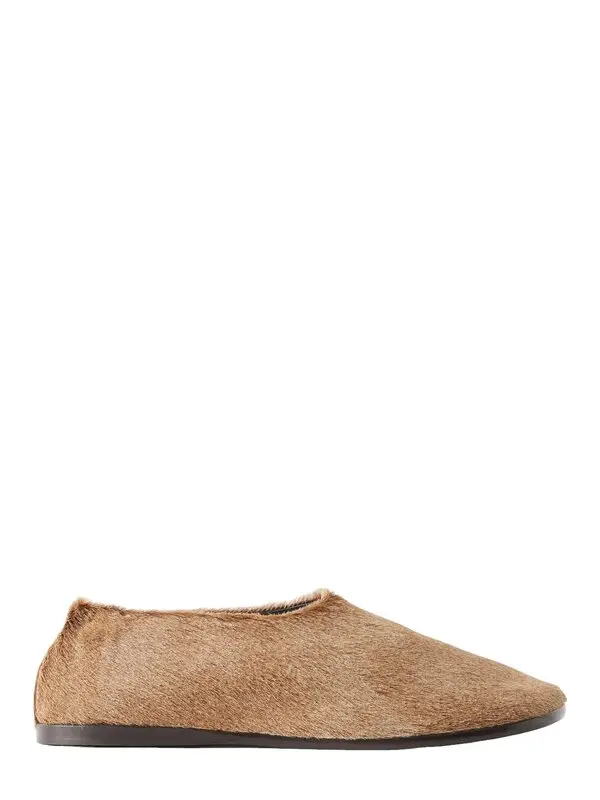 LEMAIRE Calf Hair Slip-ons - Neutrals