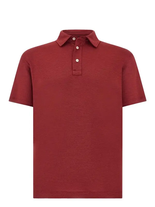 Paul & Shark X-soft Interlock Cotton Polo Shirt - Winery