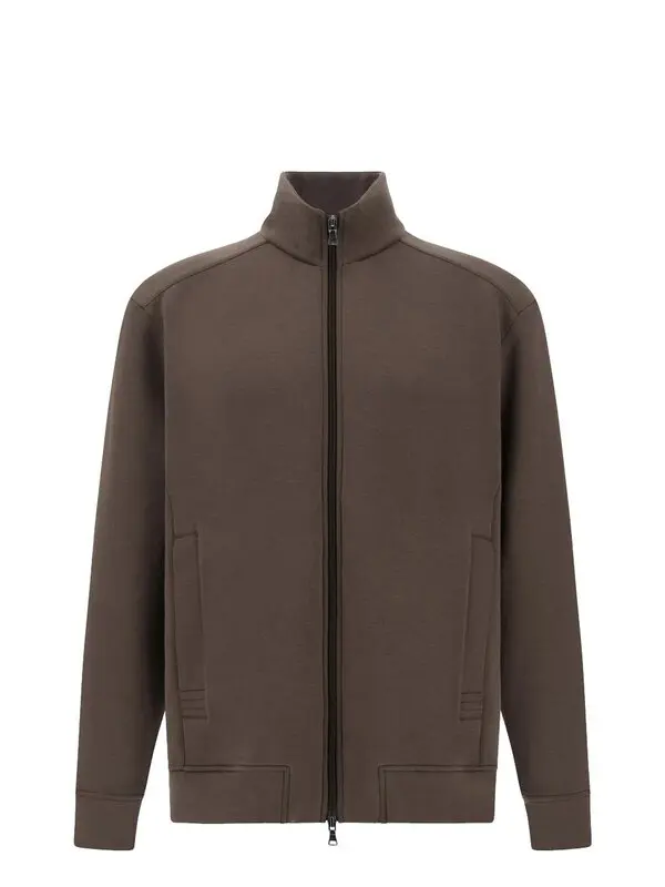 Paul & Shark Active Fleece Cotton Zip-up Sweatshirt - Falcon