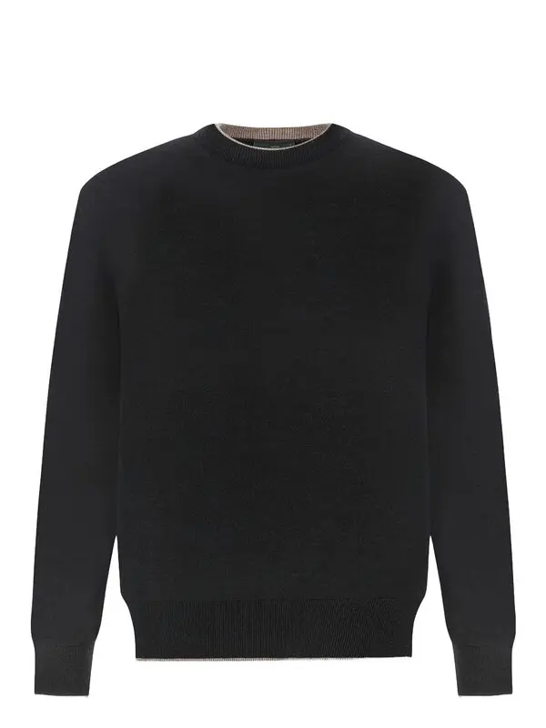 Paul & Shark Piuma Wool Crewneck Sweater - Black