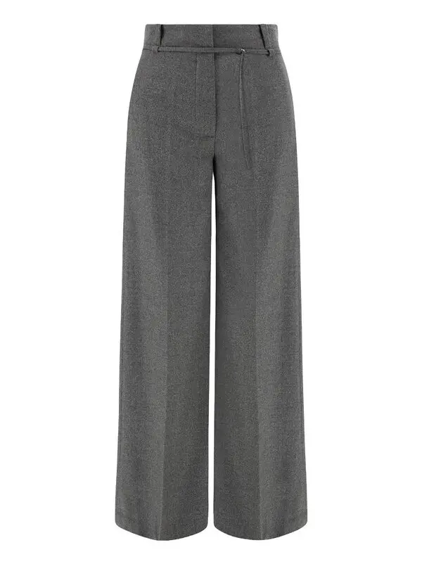 Paul & Shark Wool Palazzo Trousers - Phantom