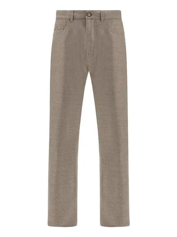 Paul & Shark Varese Trousers In Jersely - Pepper