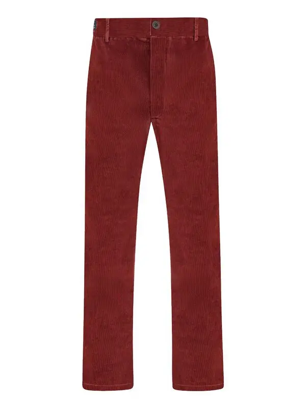 Paul & Shark Alba Trousers In Corduroy - Winery
