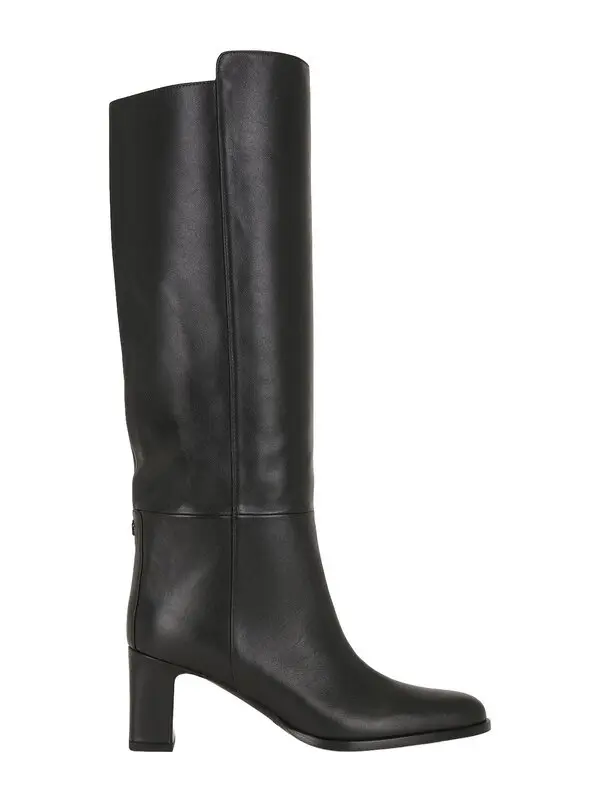 JIMMY CHOO Caly Kb Smooth Leather Block Heel Boots - Black