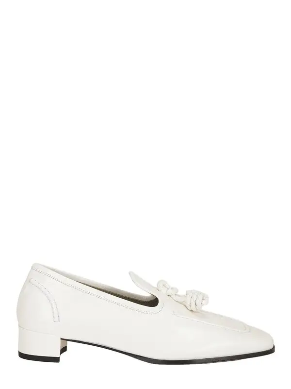 Bottega Veneta Romeo Loafer With Knot Detailing - Alabaster