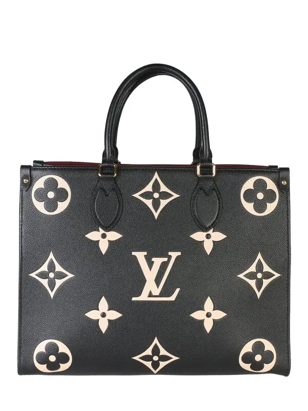 LOUIS VUITTON Onthego Mm Tote Bag In Monogram Empreinte - Black