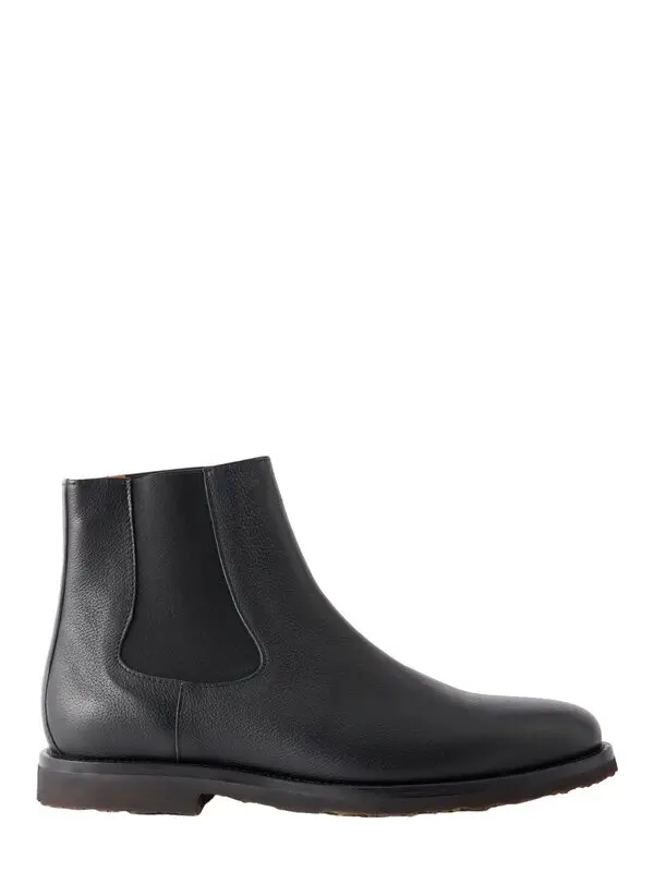 Mr P. Leather Chelsea Boots - Black