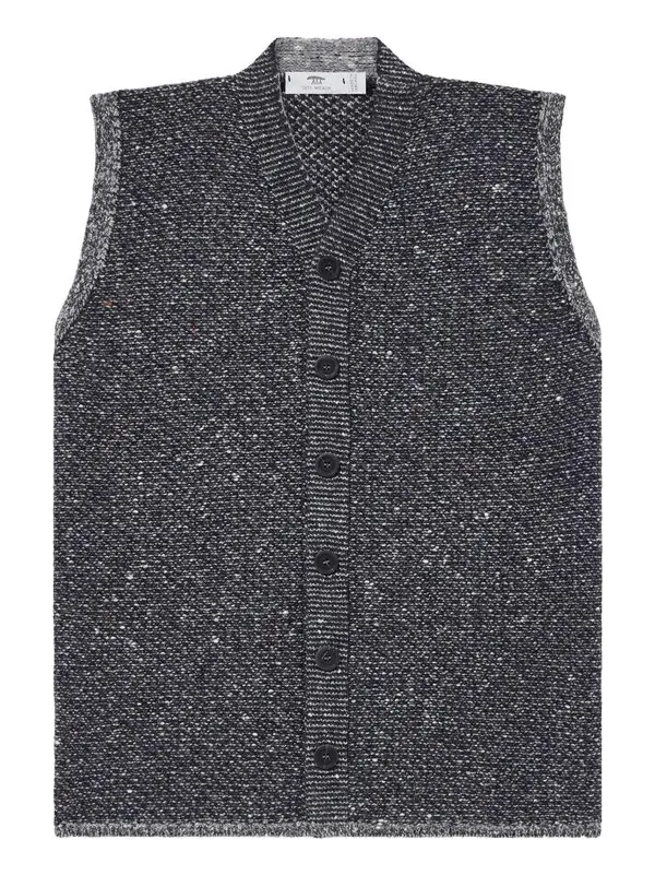 Inis Meáin Breidin Merino Wool And Cashmere-blend Gilet - Gray