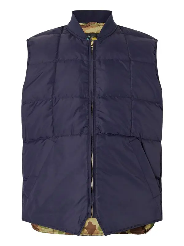 FORTELA Quilted Shell Down Gilet - Blue