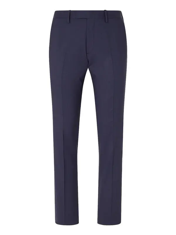 Mr P. Wool Suit Trousers - Blue
