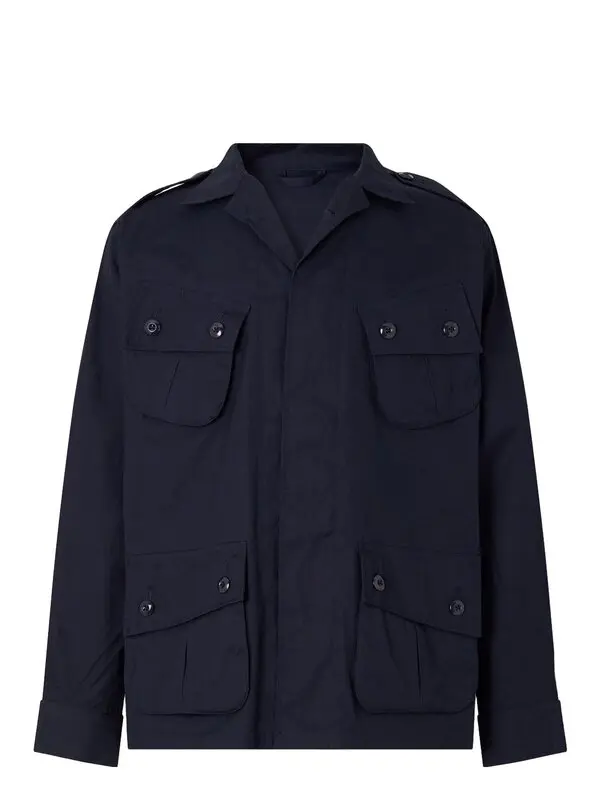 FORTELA Jungle Cotton-gabardine Jacket - Blue