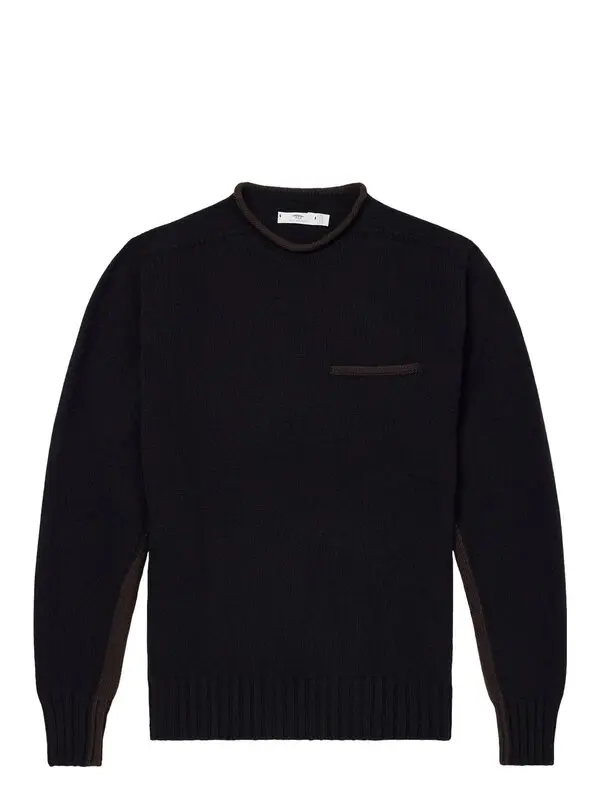Inis Meáin Lambswool Sweater - Black
