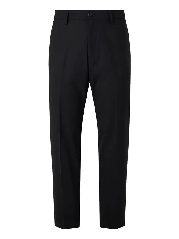 Nn07 Brendan Straight-leg Woven Trousers - Black