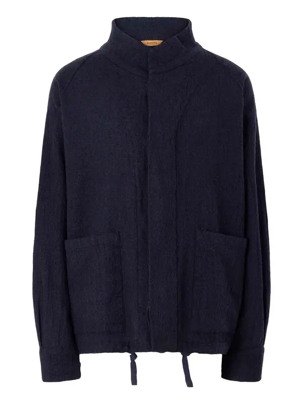 Barena Venezia Barcarolo Virgin Wool Blouson Jacket - Navy