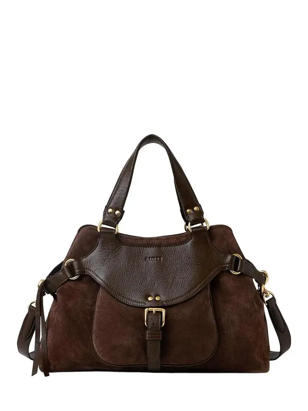 AIMEE Dash Satchel - Fudge Suede