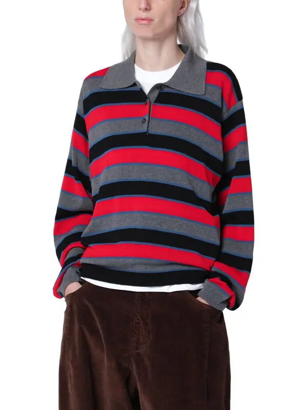 CORDERA Striped Cotton Polo Shirt - Multicolor