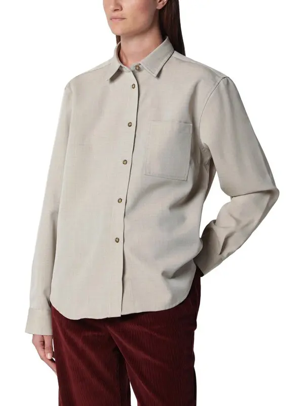 RÓHE Wool And Silk Shirt - Beige