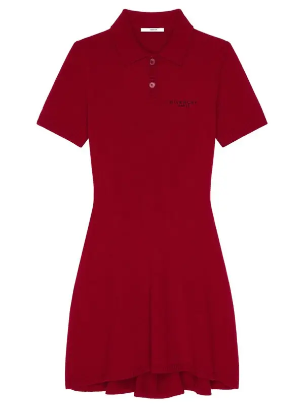 Givenchy Wool And Cashmere Polo Dress - Red