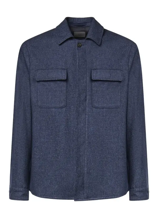 Eleventy Flap Pocket Jacket - Blue