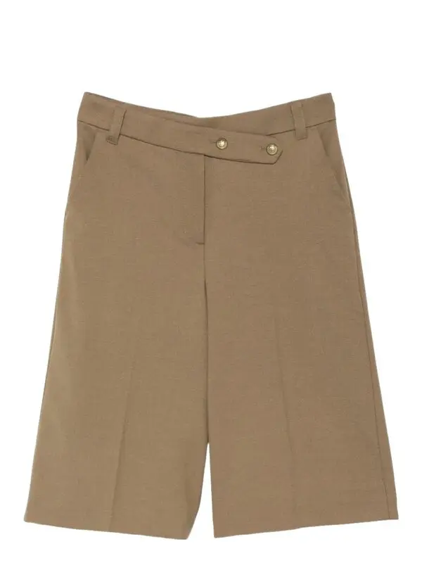 Pinko Asymmetric-waistband Tailored Shorts - No