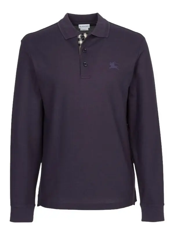 Burberry Long-sleeve Polo Shirt - Black