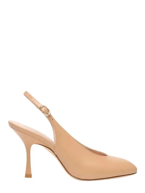 STUART WEITZMAN Madison Slingback 85 Pumps - Adobe
