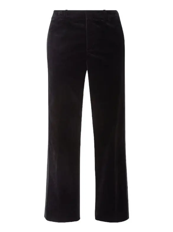 Fendi Velvet Tailored Trousers - Black