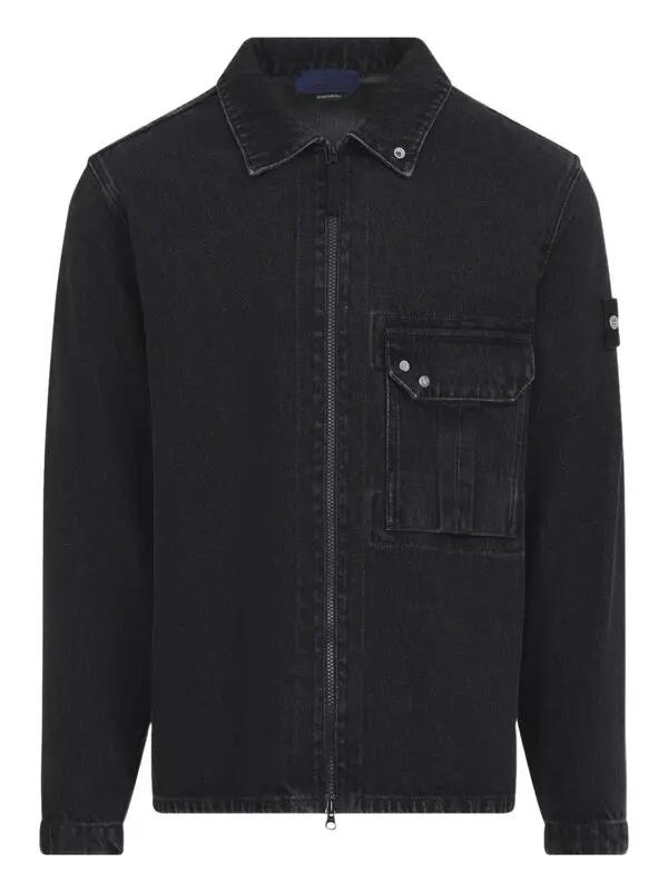 Stone Island Long-sleeved Shirt Jacket - Black Medium