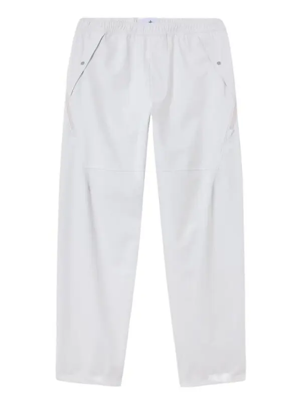 Stone Island Loose-fit Joggers With Drawcord Cuffs - Plaster
