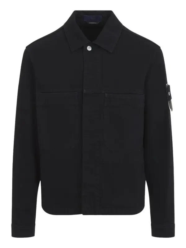 Stone Island Cotton Biker Jacket - Black