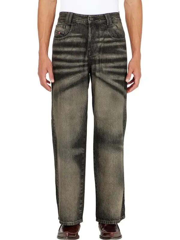 DIESEL® D-hakou High Waist Relaxed Jeans - Black