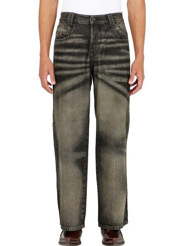 DIESEL® D-hakou High Waist Relaxed Jeans - Black