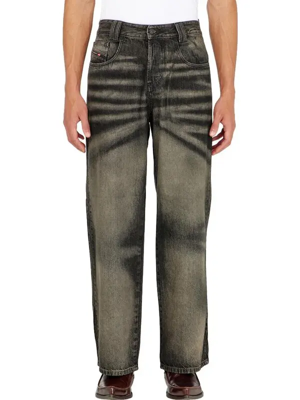 DIESEL® D-hakou High Waist Relaxed Jeans - Black