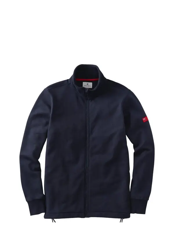 ARTHUR BEALE Harbour Cotton Zip Jacket - Blue