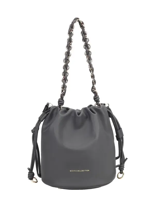 MKF COLLECTION - J'OMOR Mkf Collection Paityn Bucket Bag - Grey