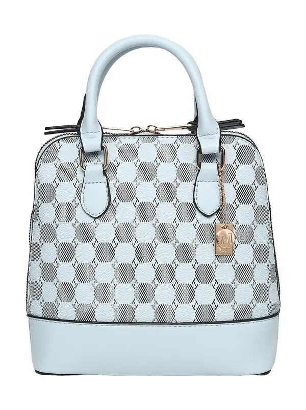 MKF COLLECTION - J'OMOR Marjorie Circular Print Satchel Bag - Blue