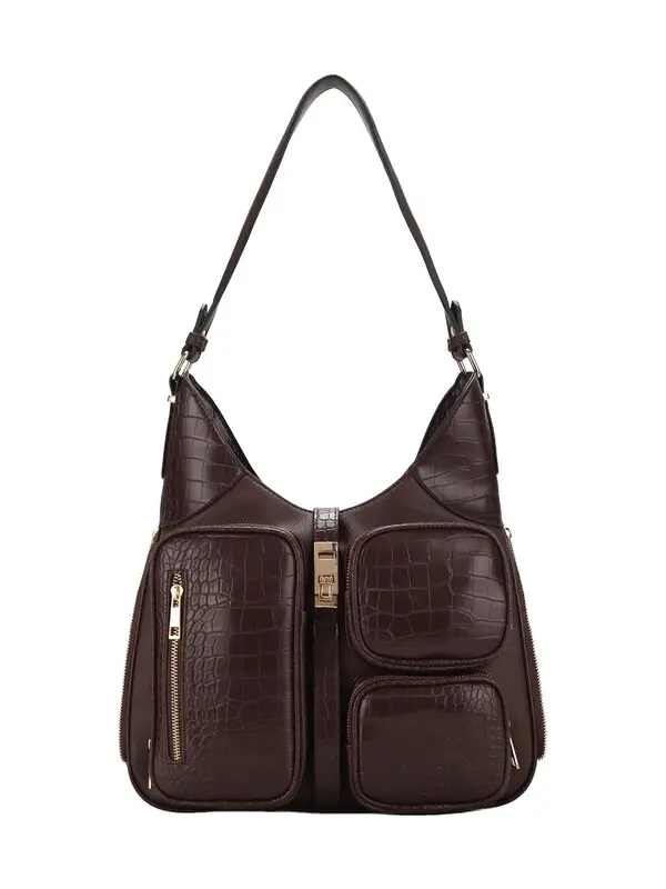 MKF COLLECTION - J'OMOR Daphne Shoulder Bag - Brown