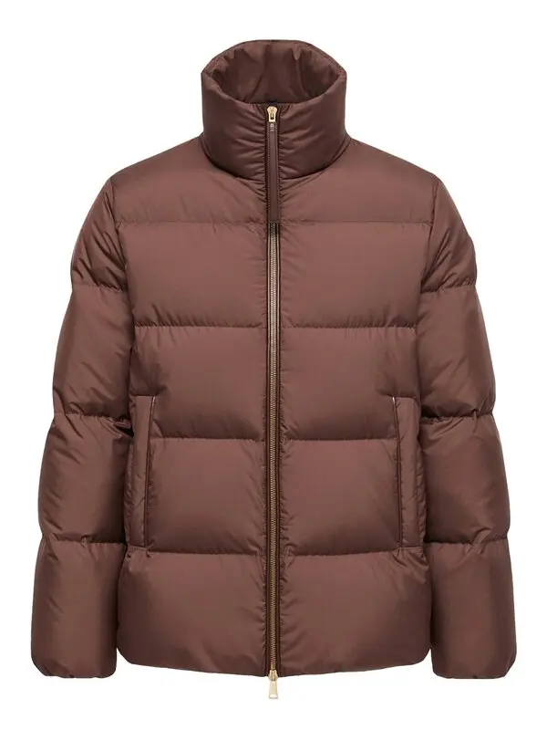 Moncler Vivantesse Short Down Jacket - Brown